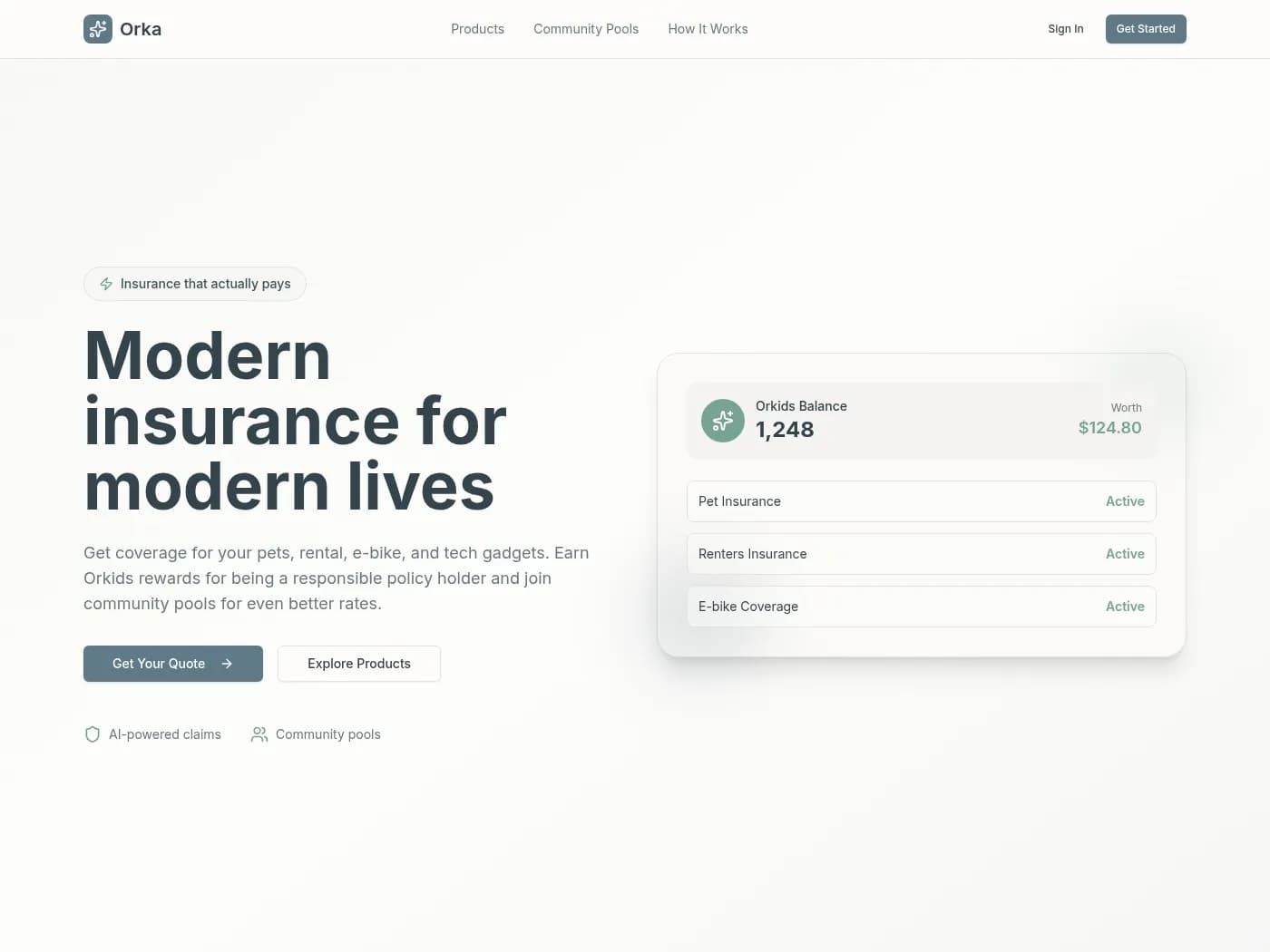 Orka - Next-Gen Insurance Platform for Gen-Z/Millennials