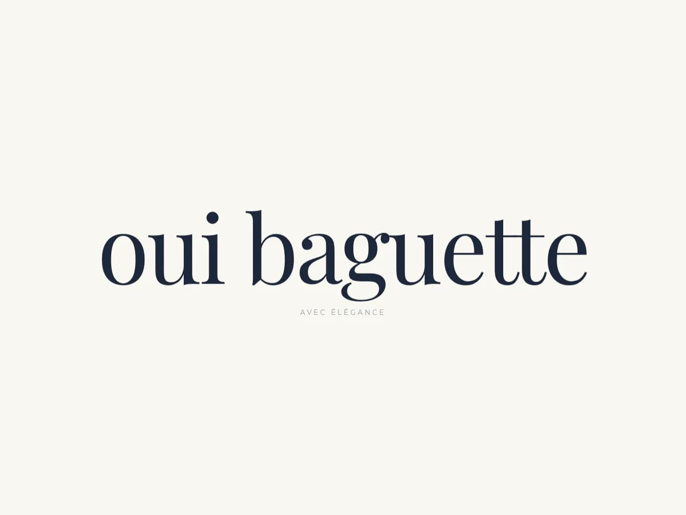 Oui Baguette Minimalist Website