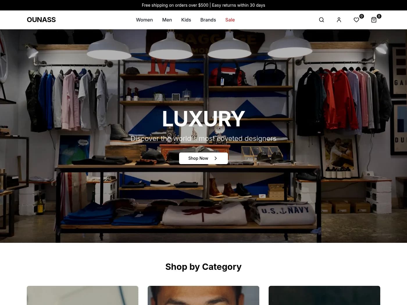Ounass Luxury E-Commerce Clone