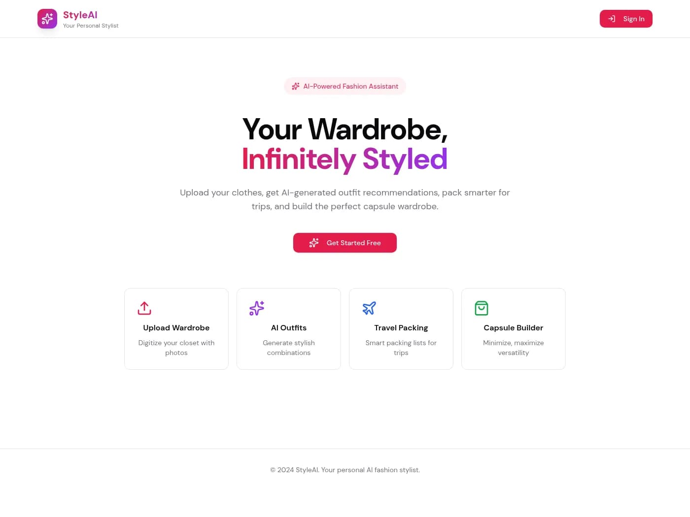 Outfit Stylist & Capsule Wardrobe AI Assistant