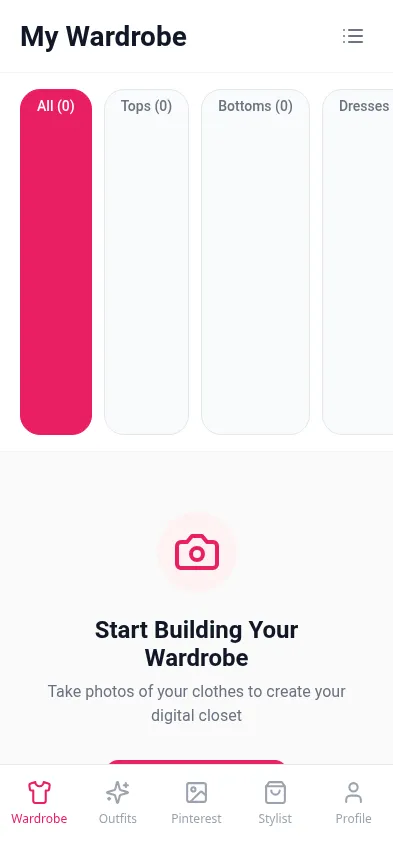 OutfitMatch: Daily Outfit Matcher & Digital Wardrobe App