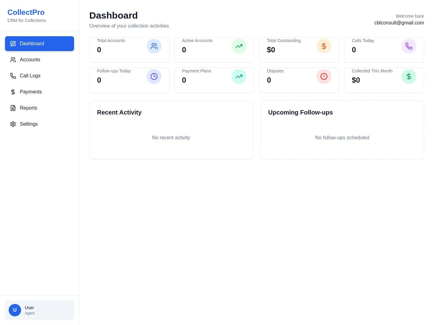 Outlook-Linked CRM for Account Collections