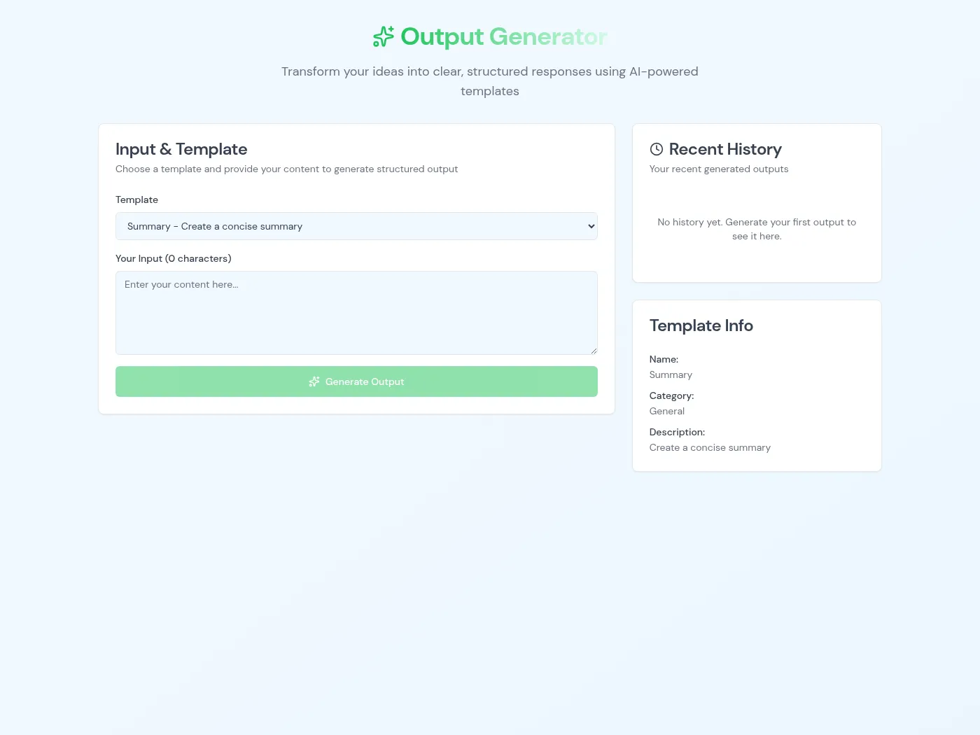 Output Generator