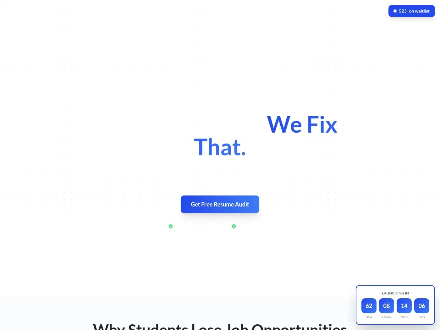 Outskill AI Resume Landing Page for MBA Job Seekers