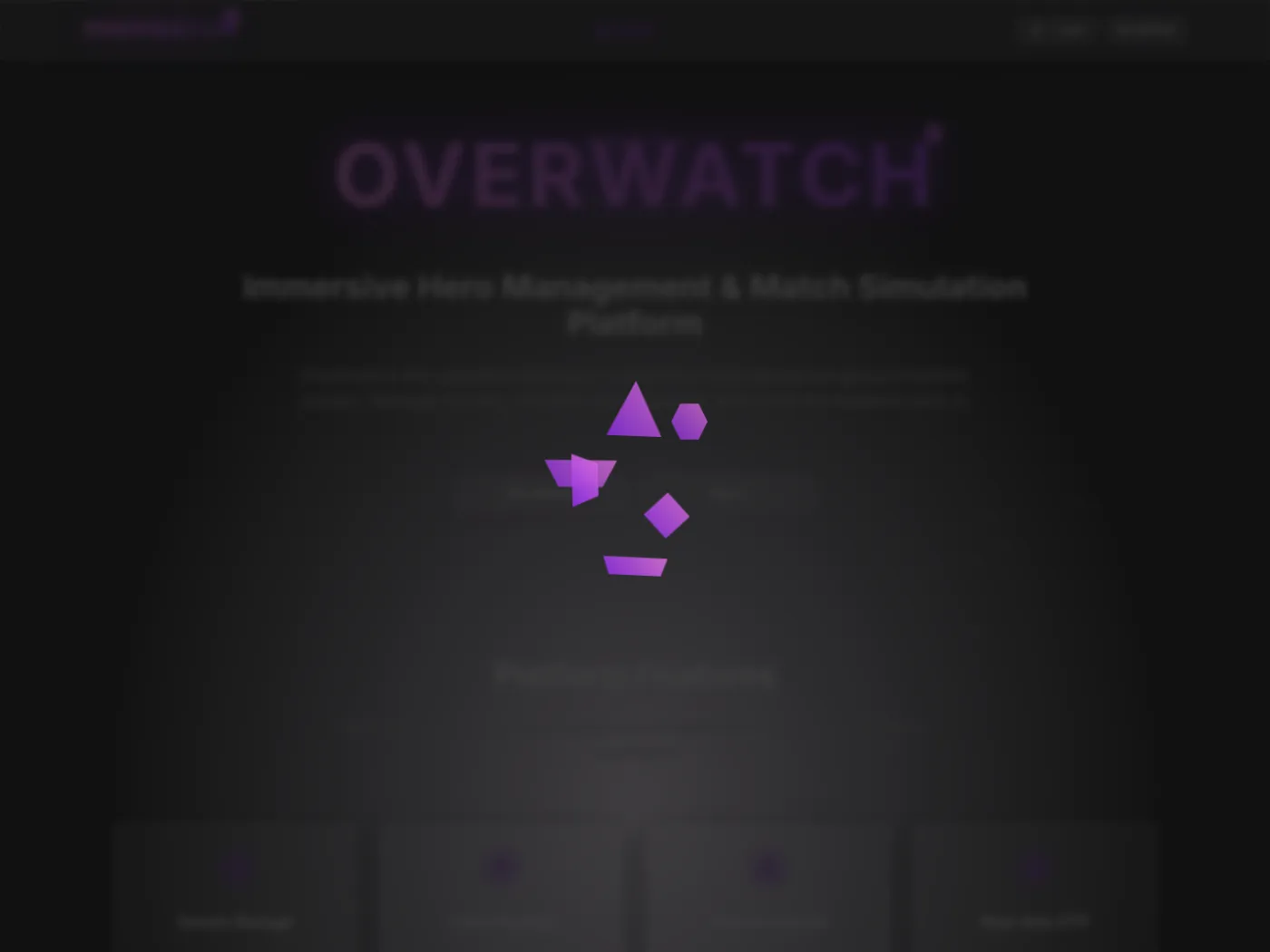 Overwatch Glassmorphism Simulator – Immersive Web App for Hero Management & Match Simulations