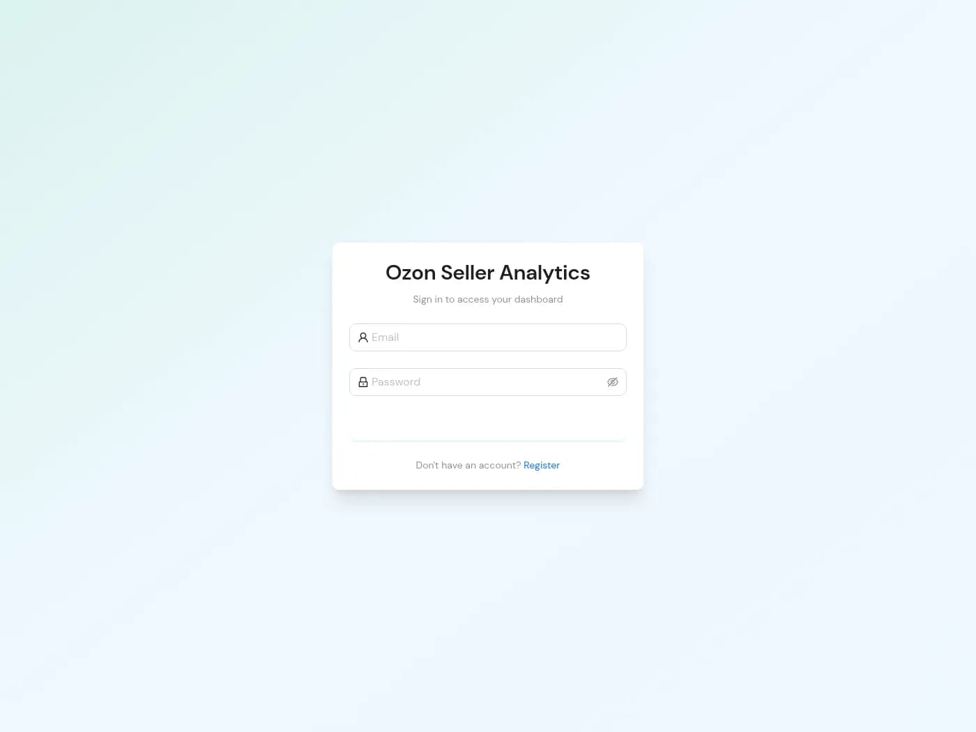 Ozon Seller Analytics Dashboard
