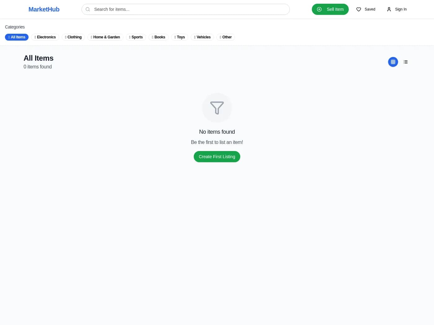 Peer-to-Peer Online Marketplace Platform