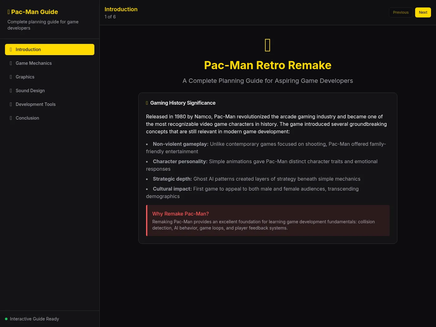 Pac-Man Retro Remake Planning Guide for Aspiring Game Developers