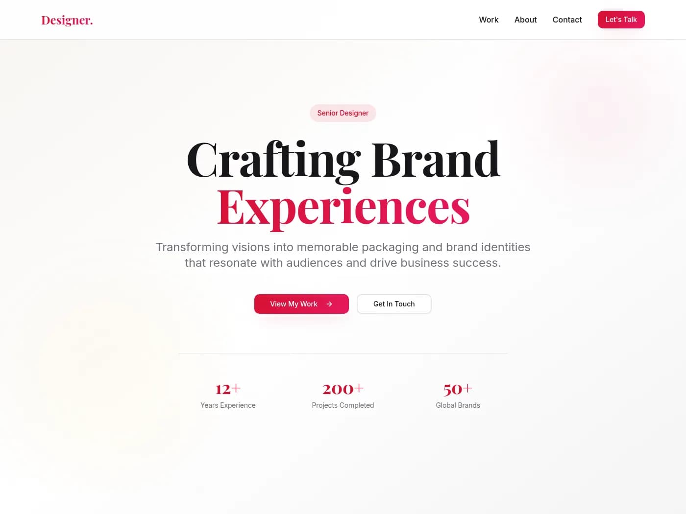 Senior Packaging & Branding Designer Portfolio