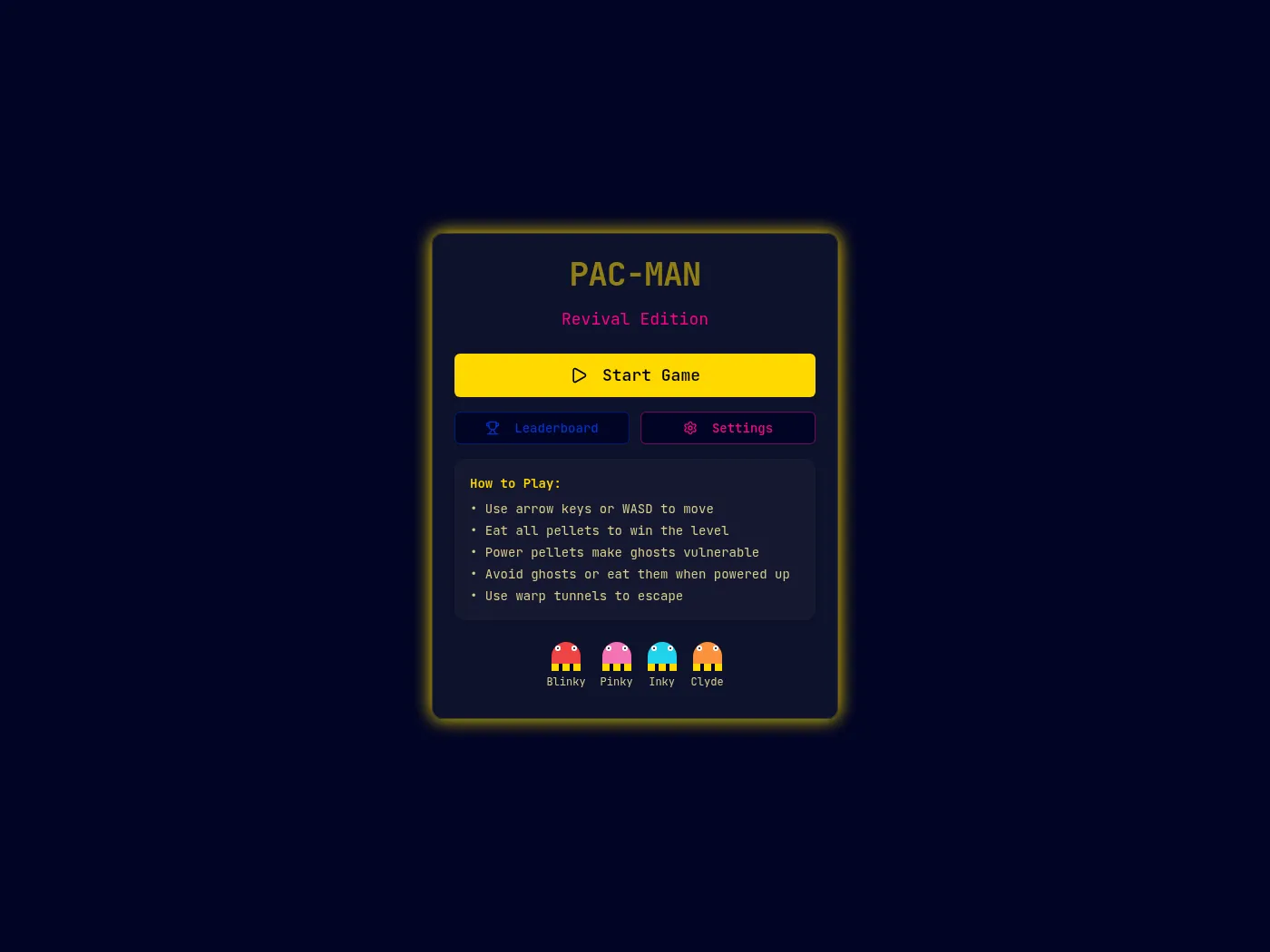 Pac-Man Revival: Next-Gen Web Edition