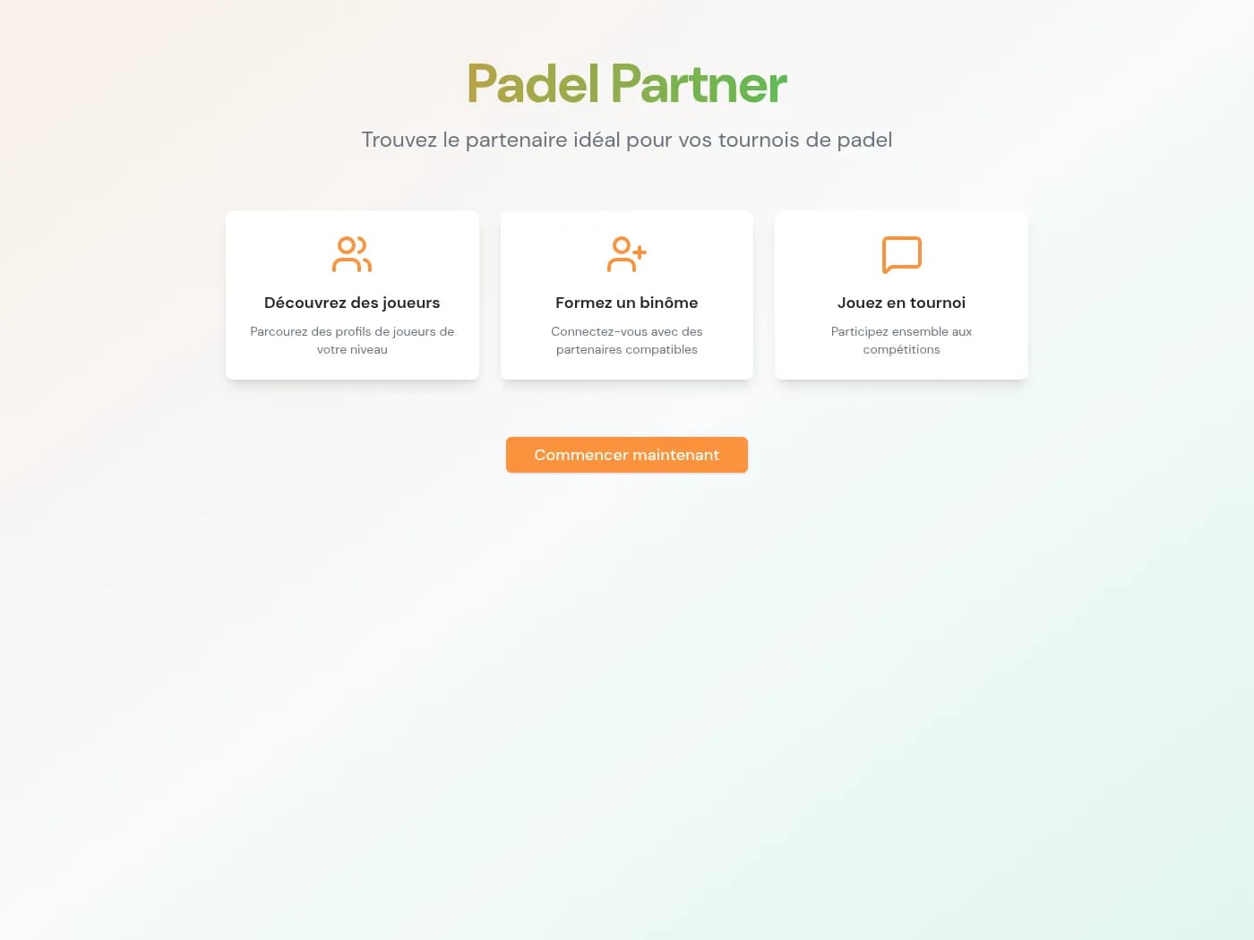 Padel Partner Finder