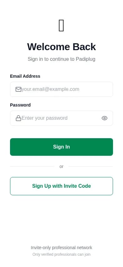 Padiplug: Invite-Only Professional Referral Network for Nigeria