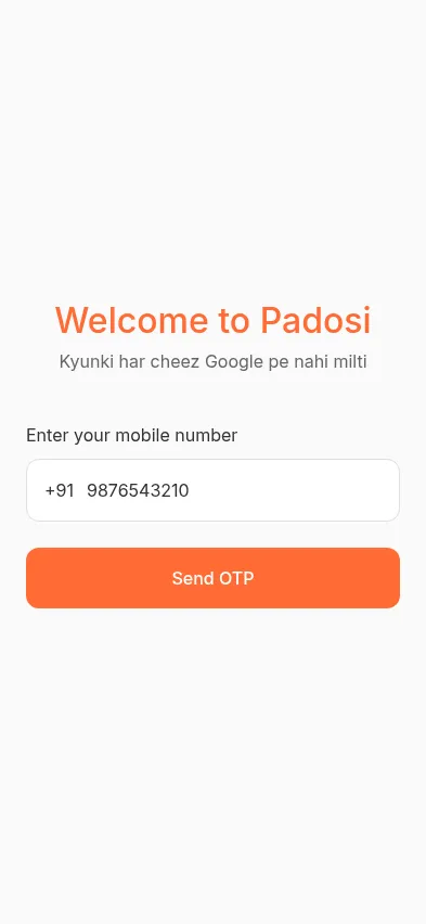 Padosi: The Neighborhood Help & Karma App