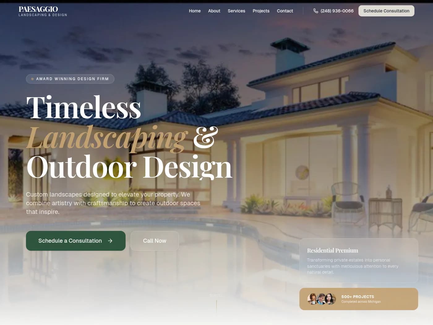Paesaggio Landscaping Site
