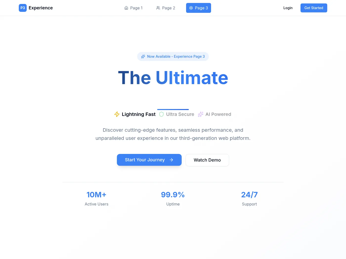 Page 3 Web Experience