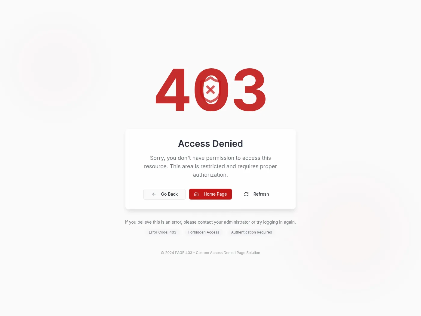PAGE 403 - Custom Access Denied Page Solution