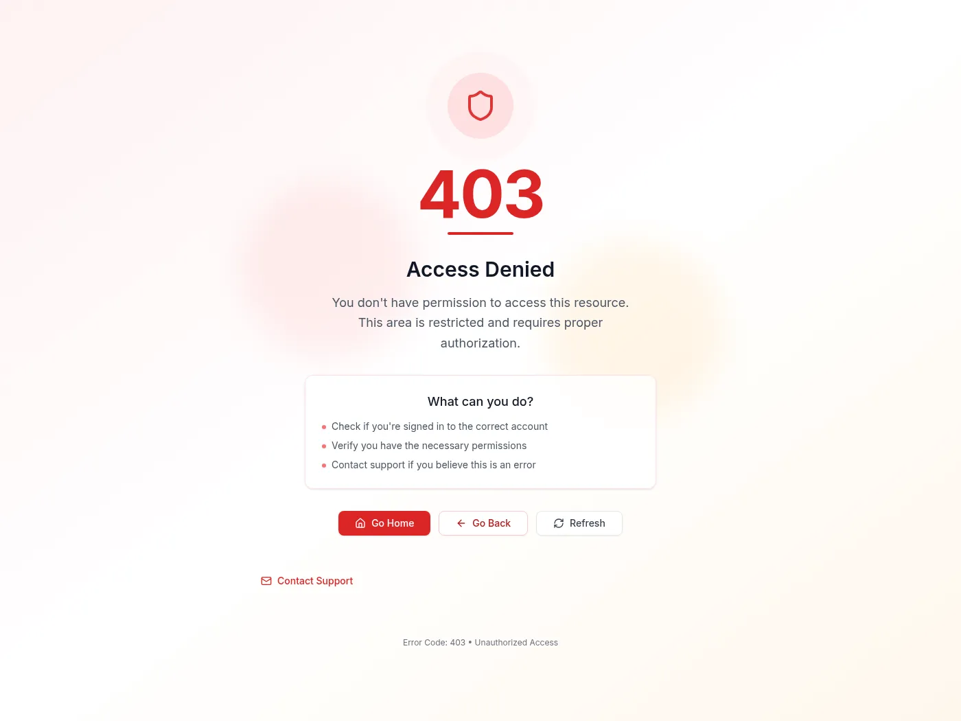 Custom 403 Access Denied Page