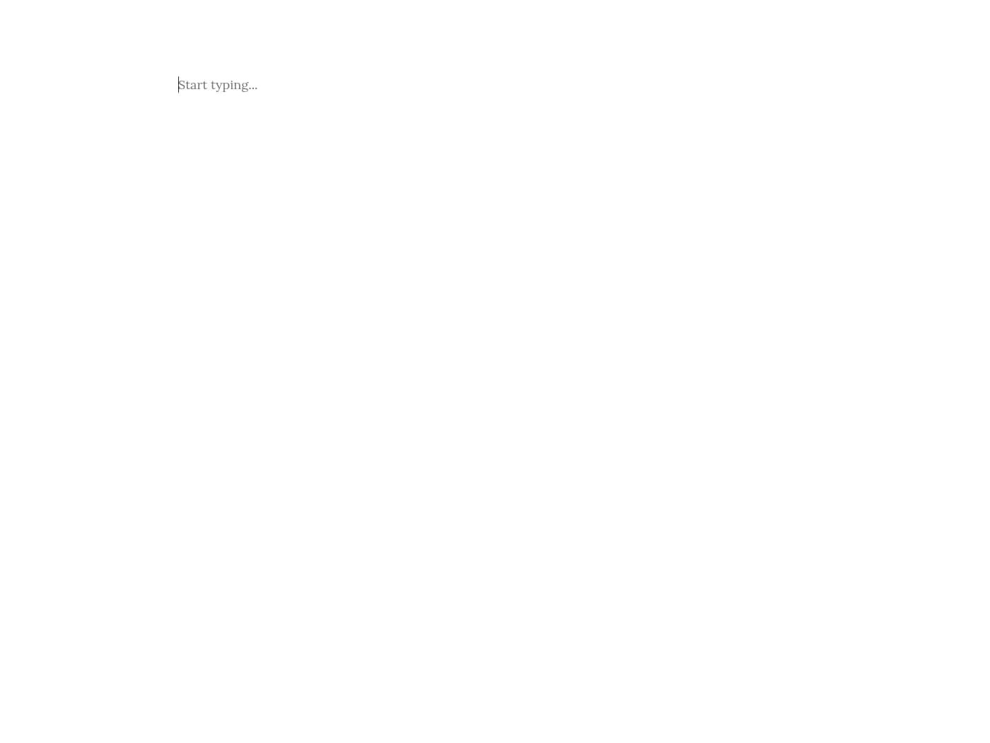 Page Blanche: Minimalistic Writing Canvas