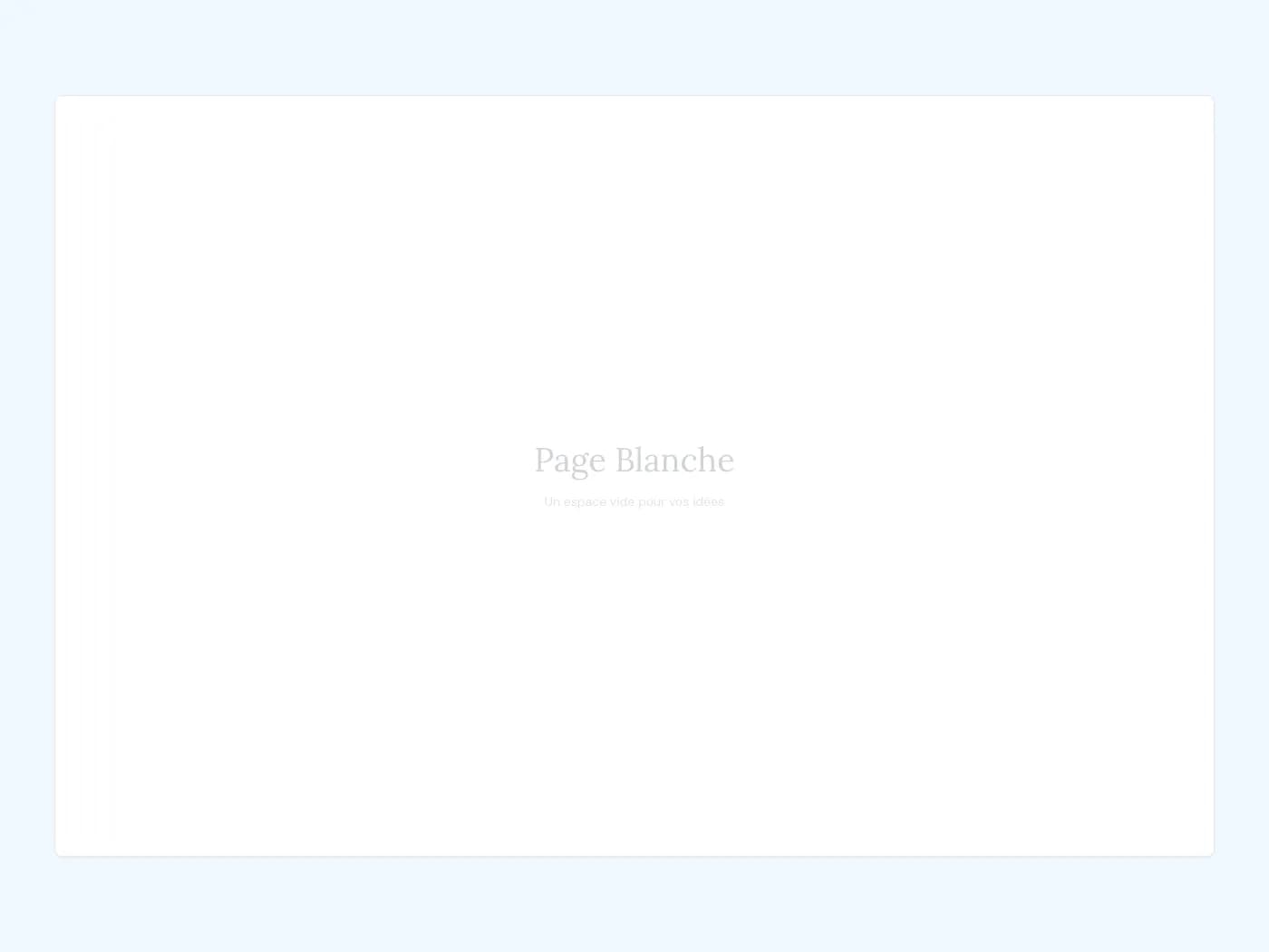 Page Blanche Interactive