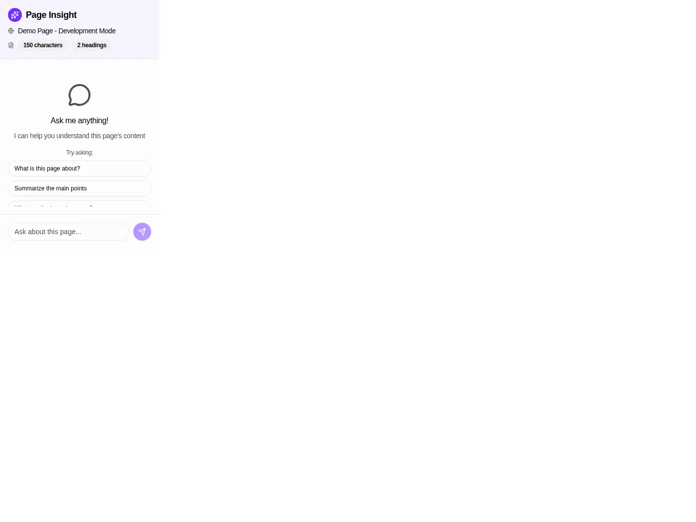 Page Insight Chrome Extension