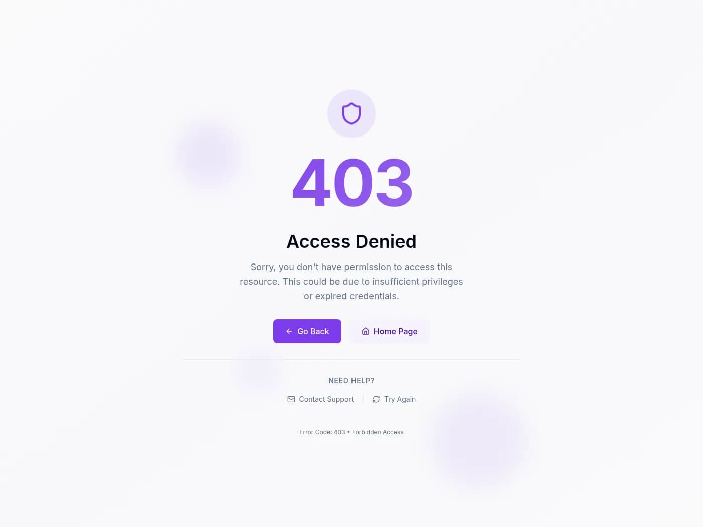 Página 403 - Custom Access Denied Error Page