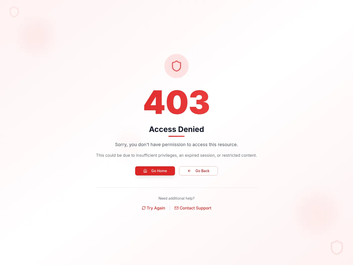 Página 403 - Custom Access Denied Error Page