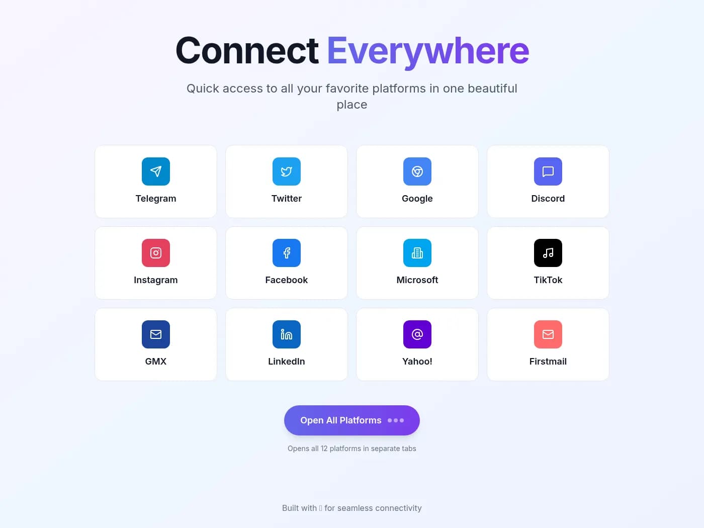 Landing Page de Vendas para Redes Sociais Populares