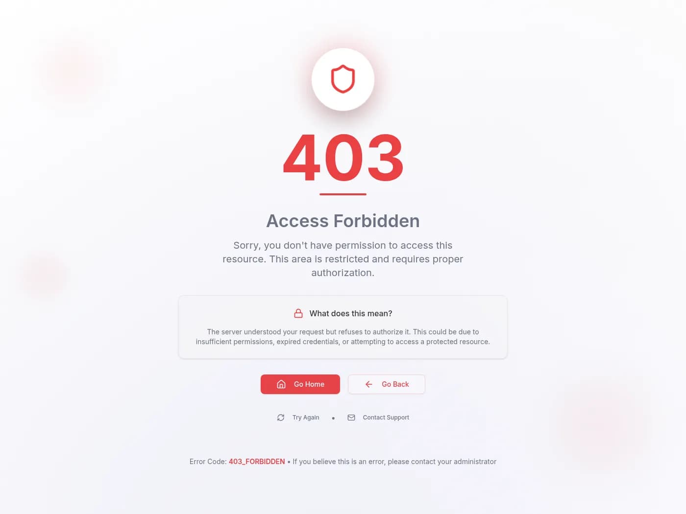 Custom 403 Error Page