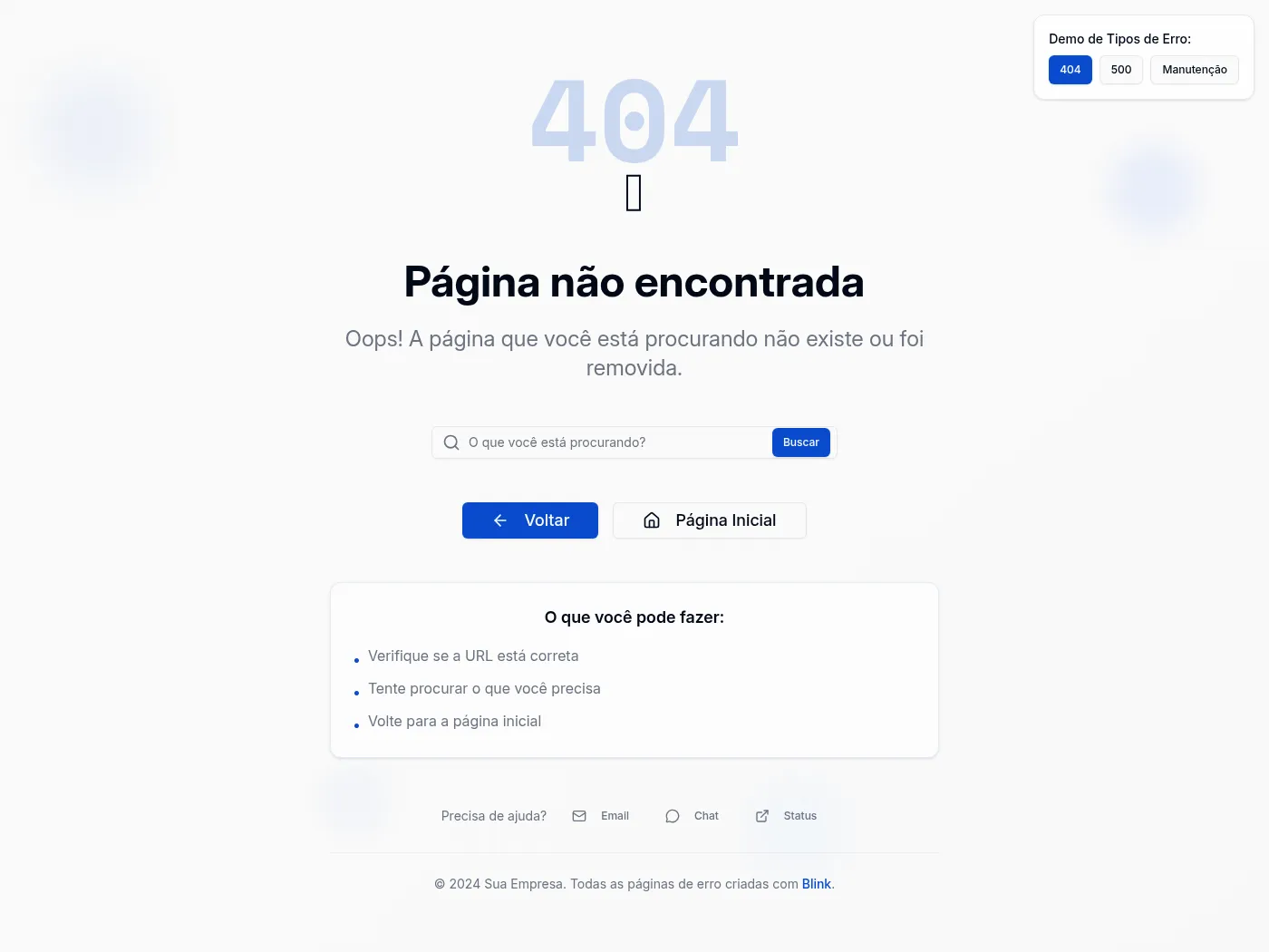 Custom Error Page for Websites
