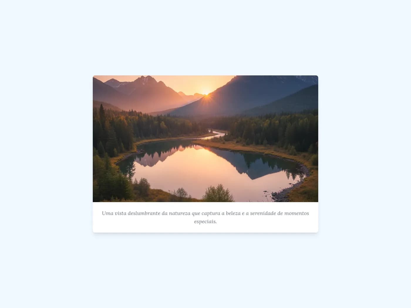 Página HTML com Imagem e Legenda