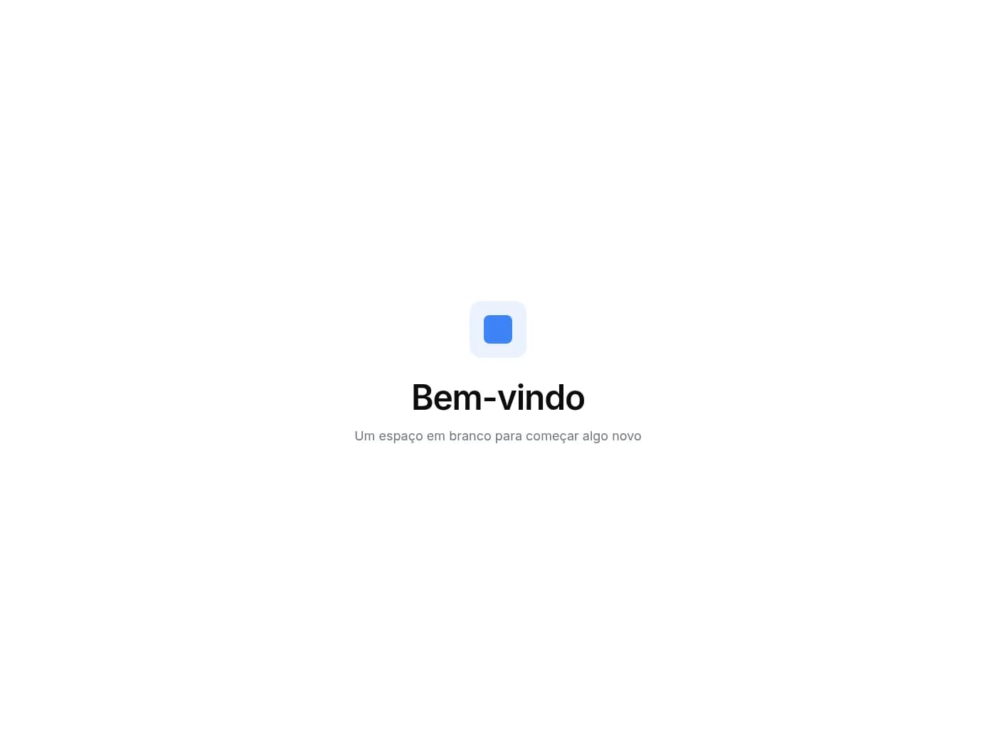 Página Inicial Simples