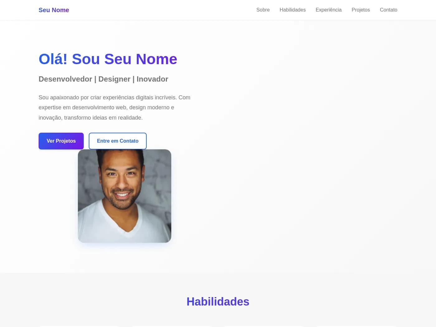 Página Pessoal de Apresentação