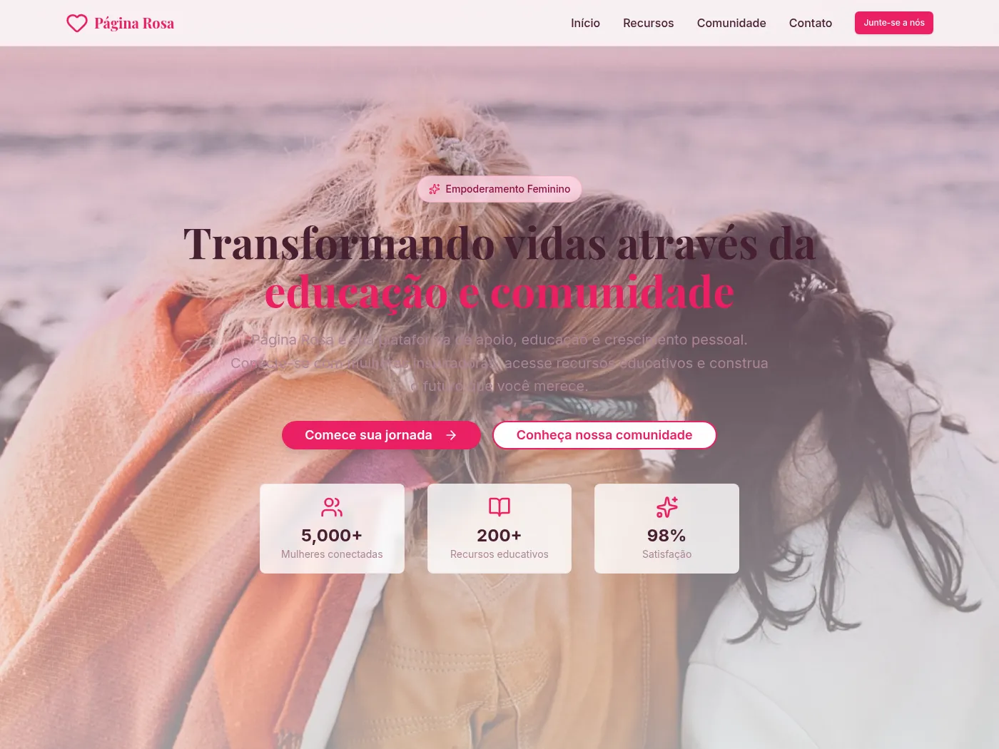 Página Rosa - Women's Empowerment and Support Platform