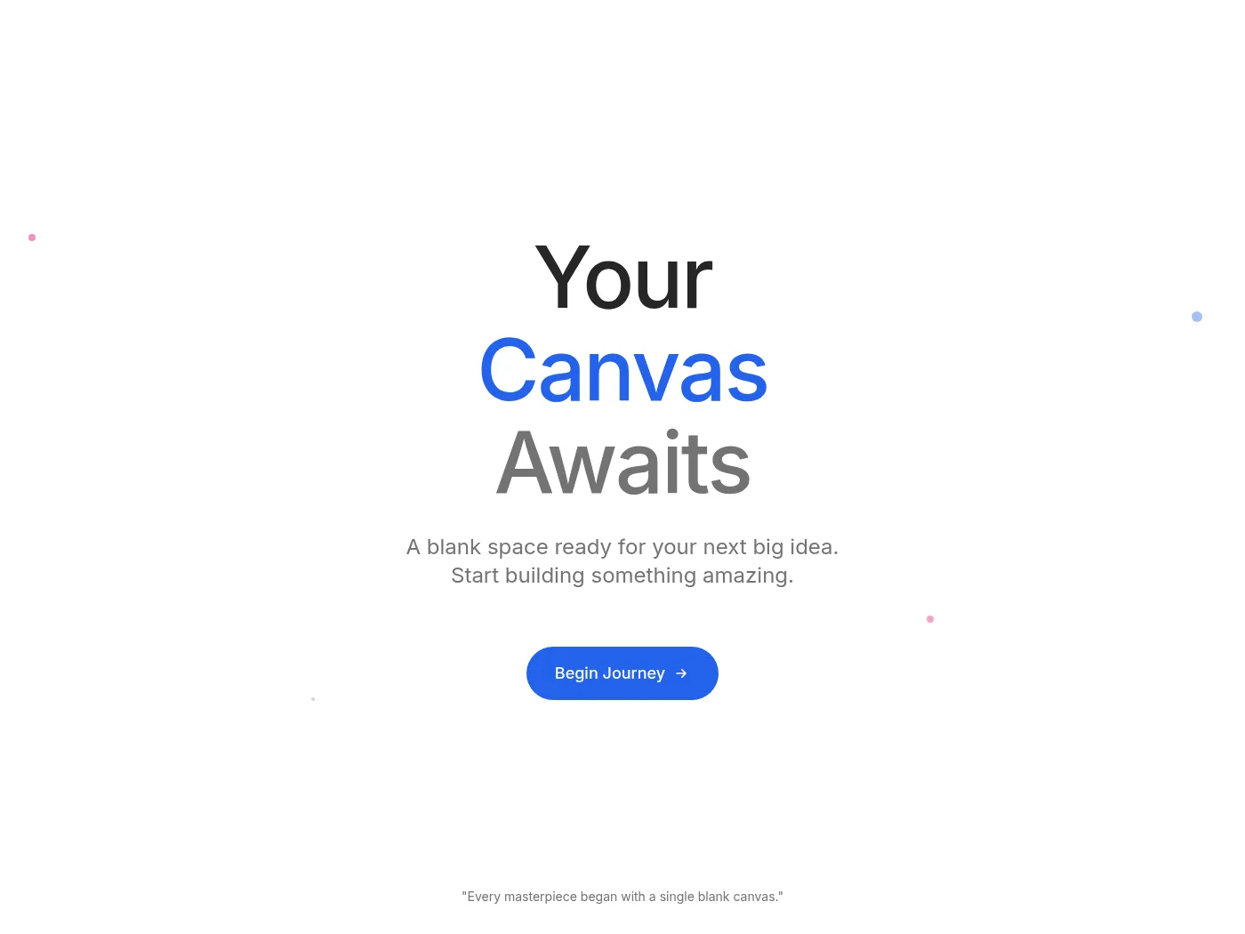 Empty Landing Page