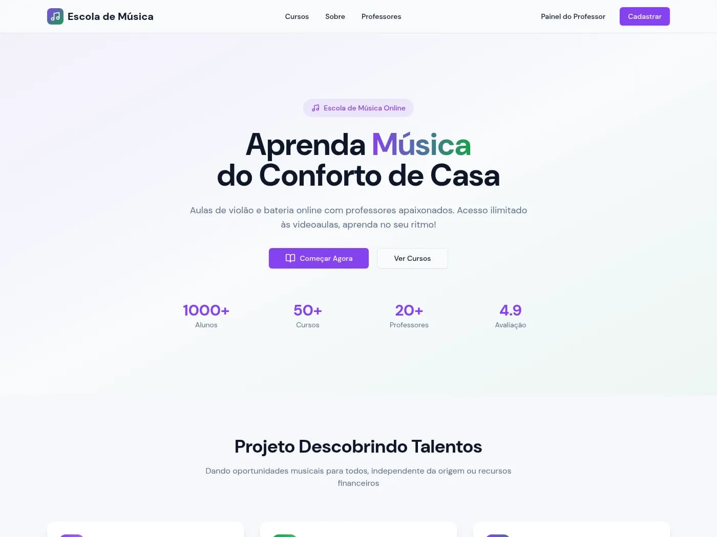 Painel Interativo para Gerenciamento de Aulas com Vídeos Integrados
