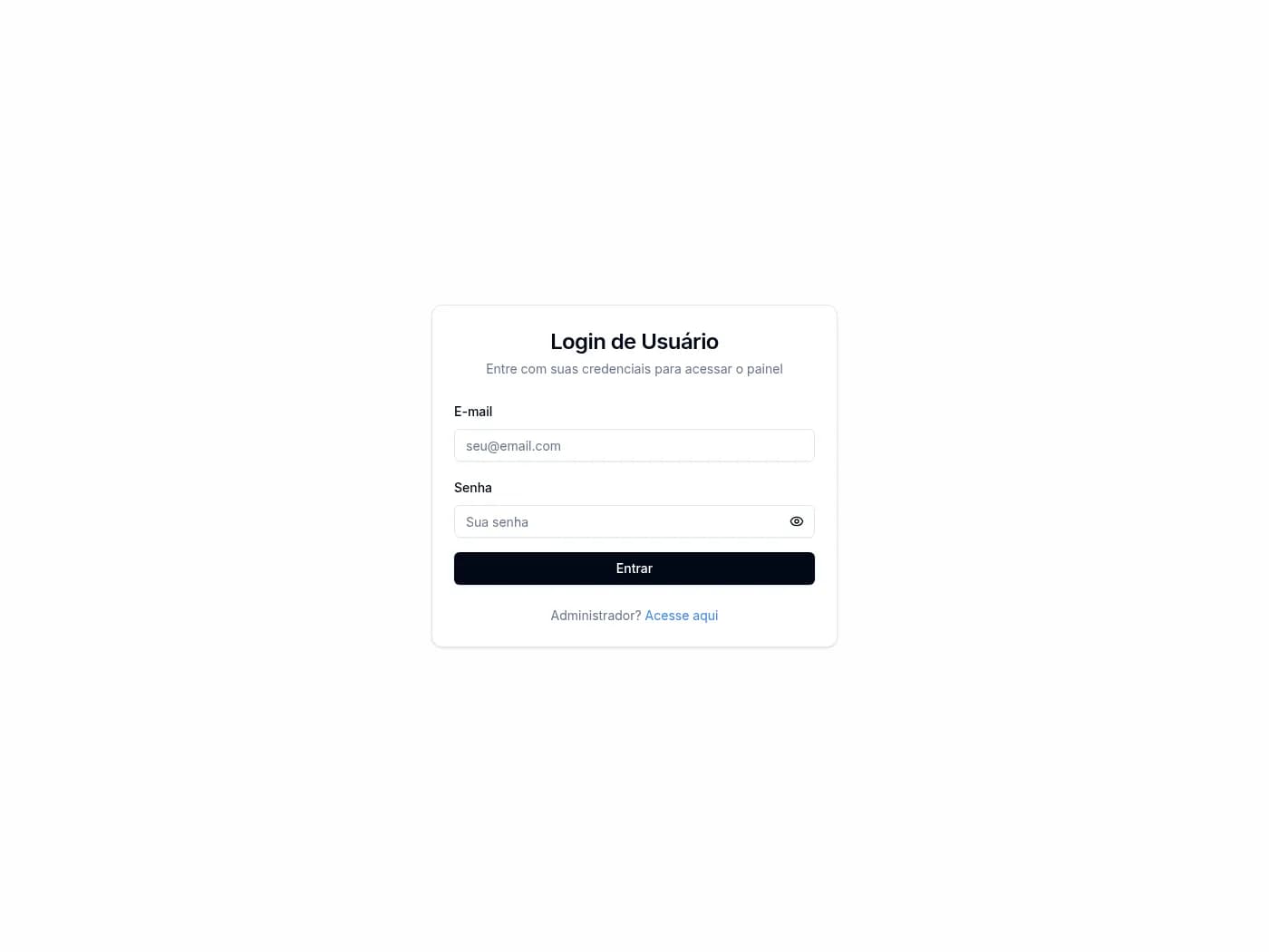 Painel de Links com Autenticação e Dashboard para Admin e Usuários