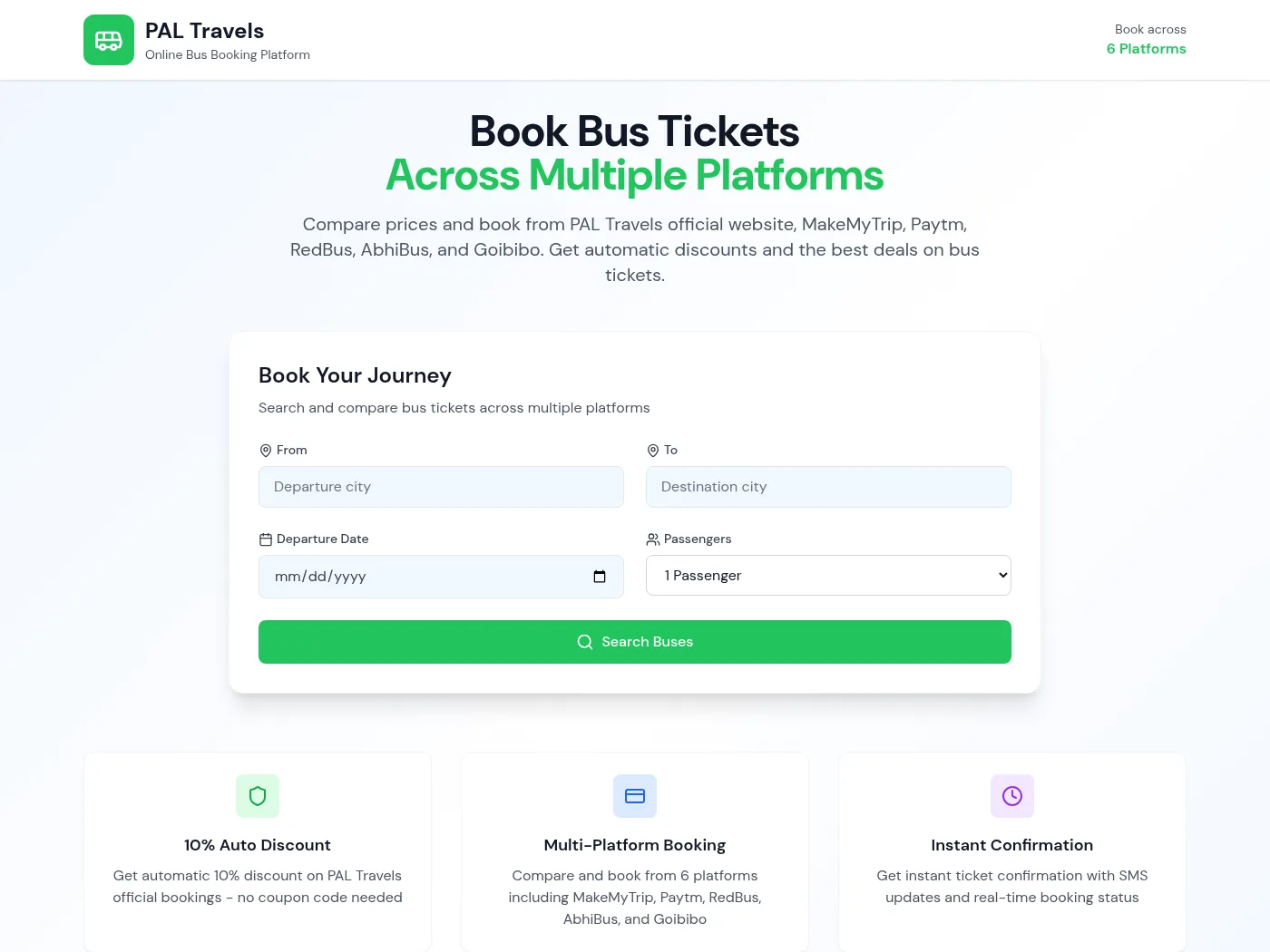 PAL Travels Online Bus Ticket Booking Platform Integration