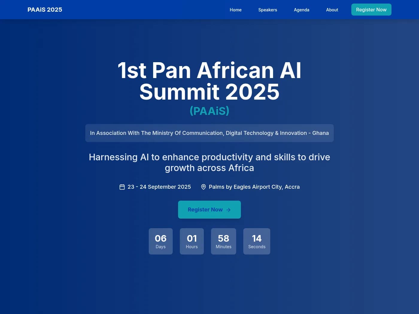 Pan-African AI Summit Informational Website