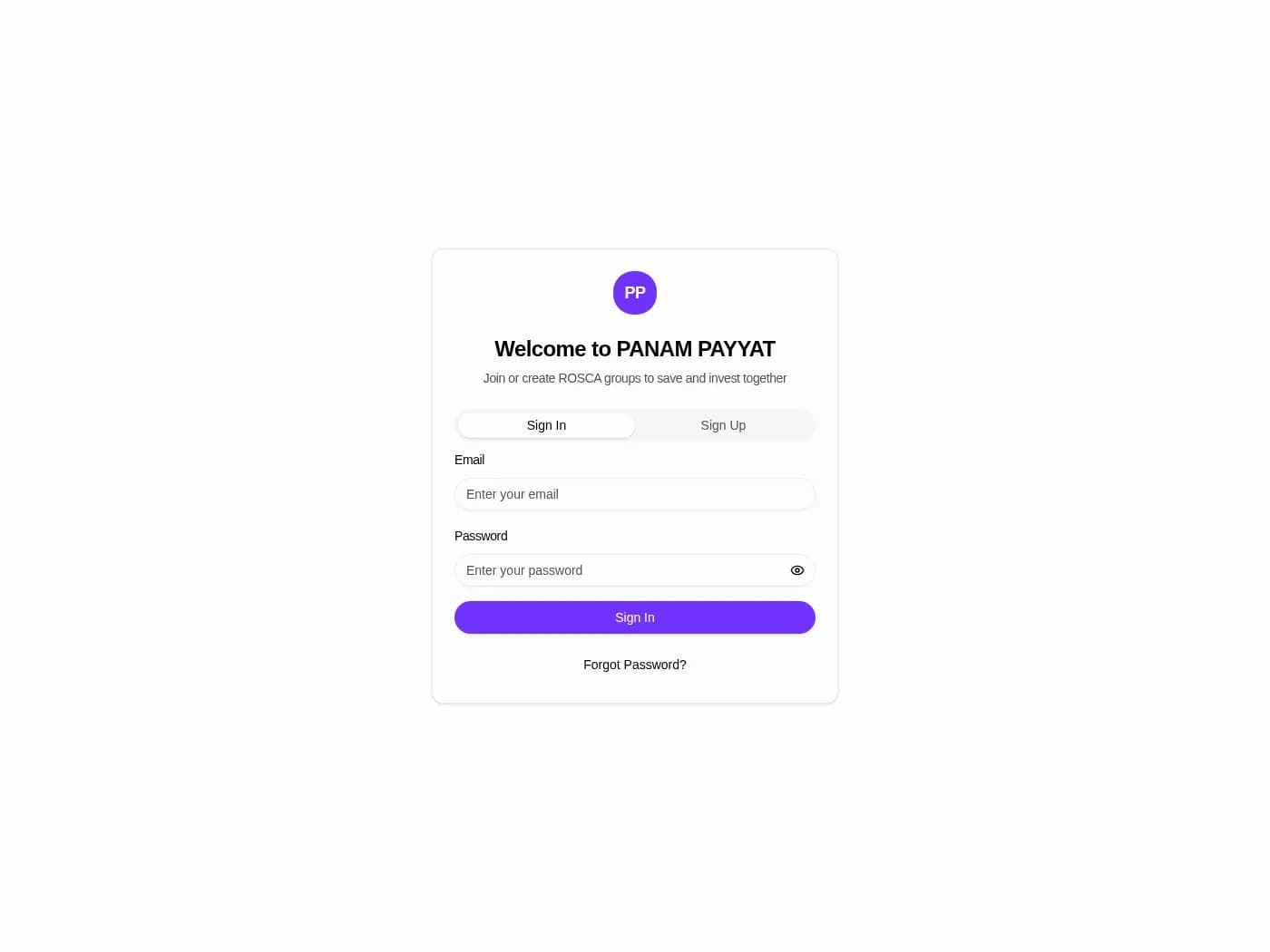 PANAM PAYYAT: Infinite ROSCA Web App with Realtime Chat, Wallet, and Secure Group Management
