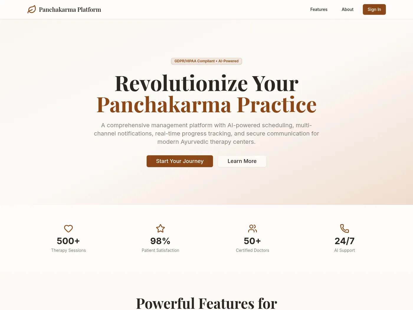 Panchakarma Management & Communication Platform
