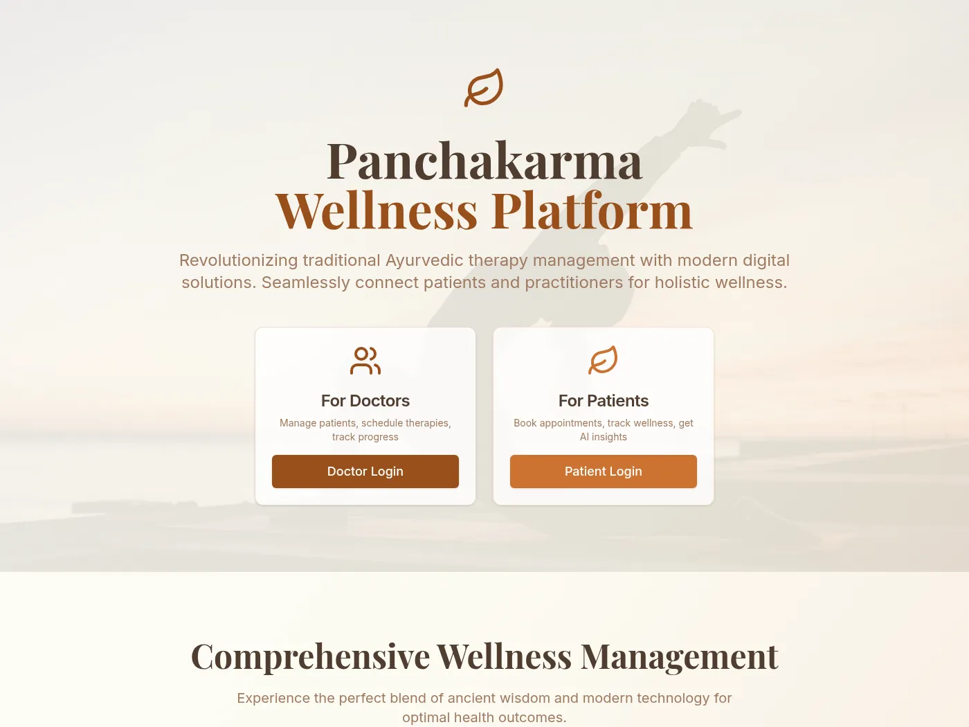 Panchakarma Management & Wellness Platform
