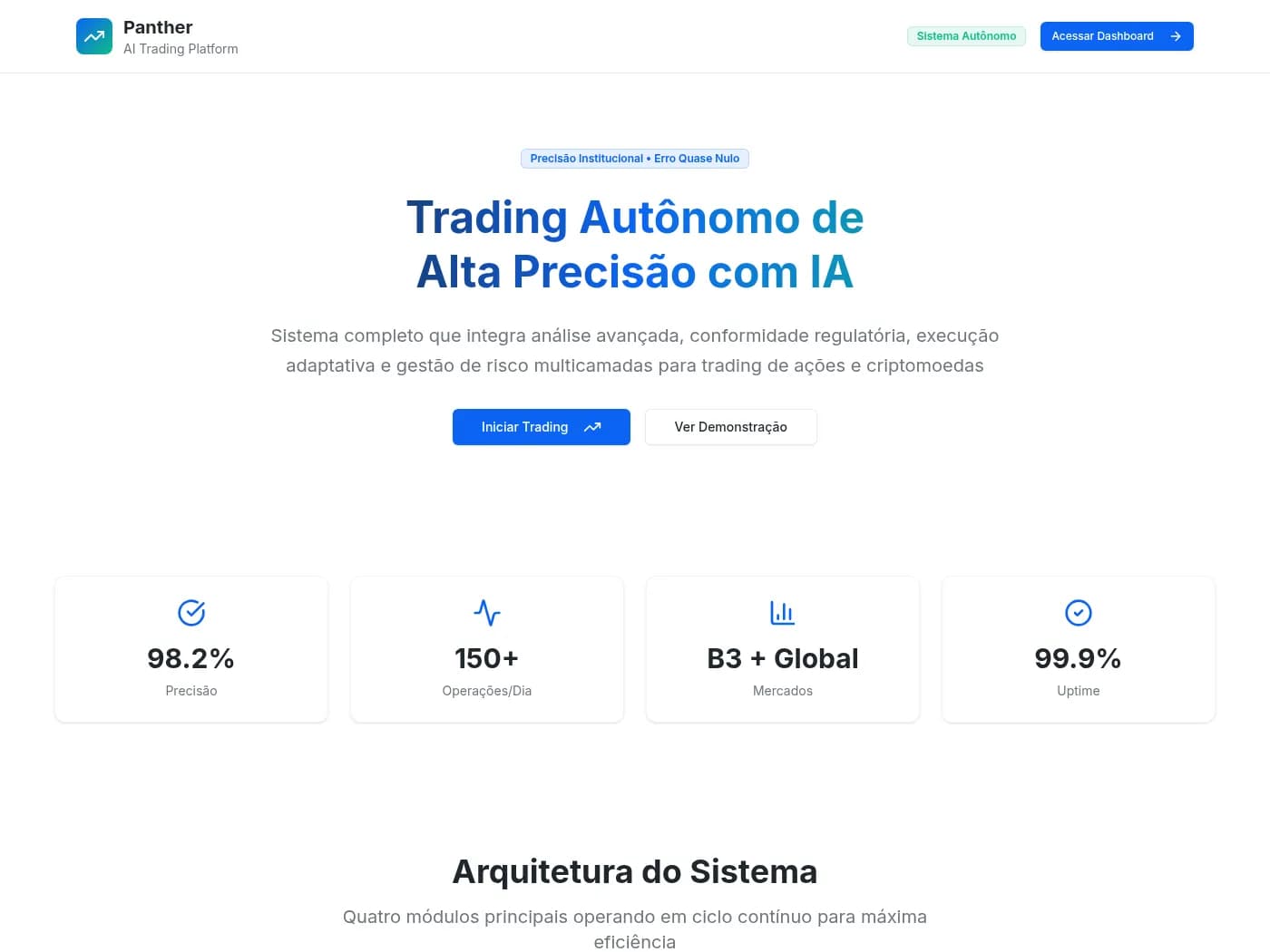 Panther - Autonomous High-Precision AI Trading Platform