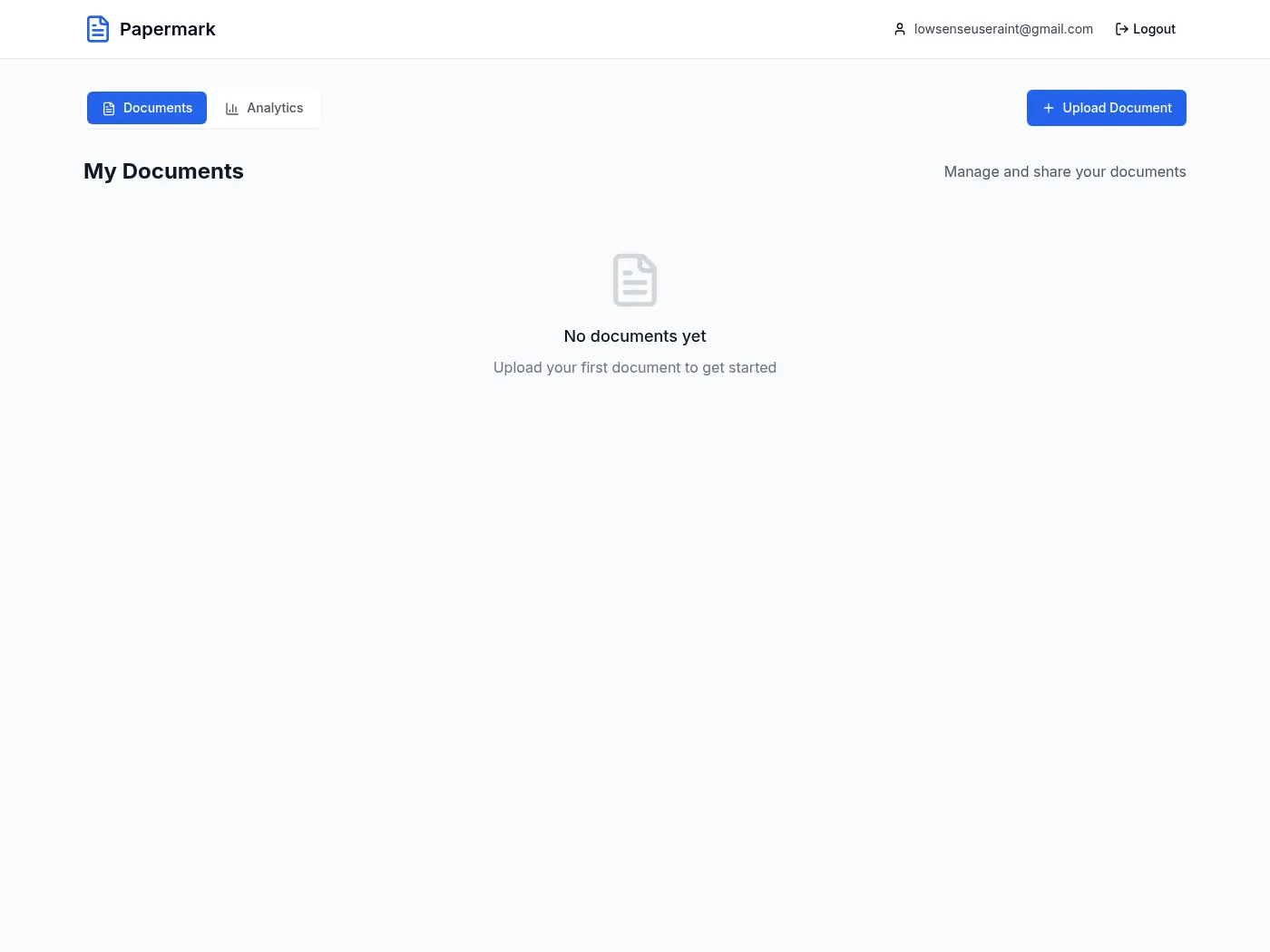 Papermark Clone - Document Sending Platform