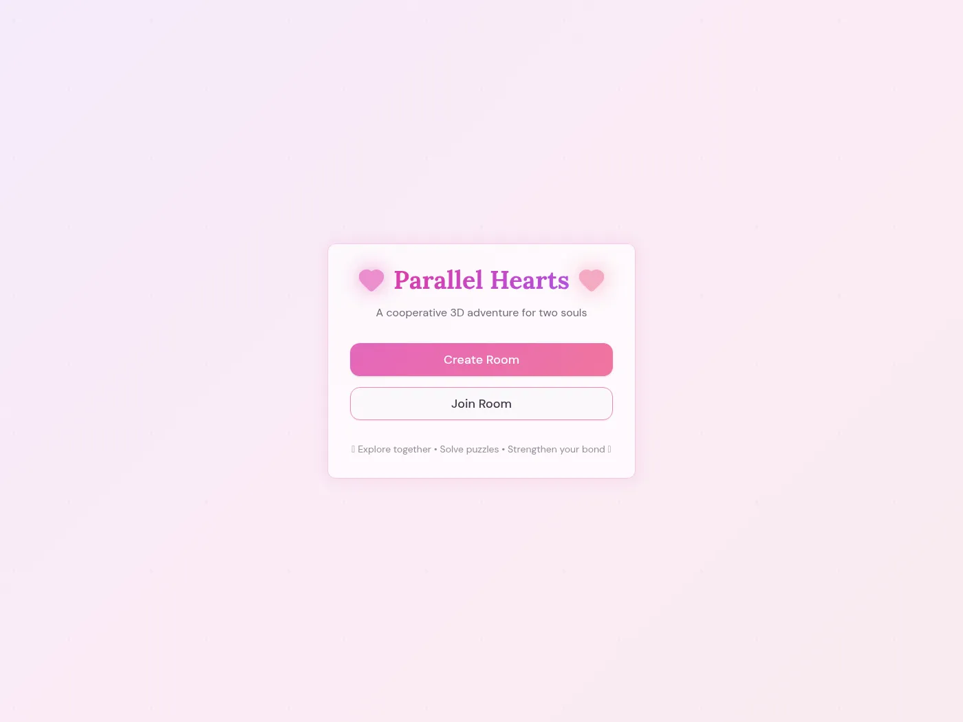 Parallel Hearts: A Cooperative 3D Online Adventure Game for Two Players