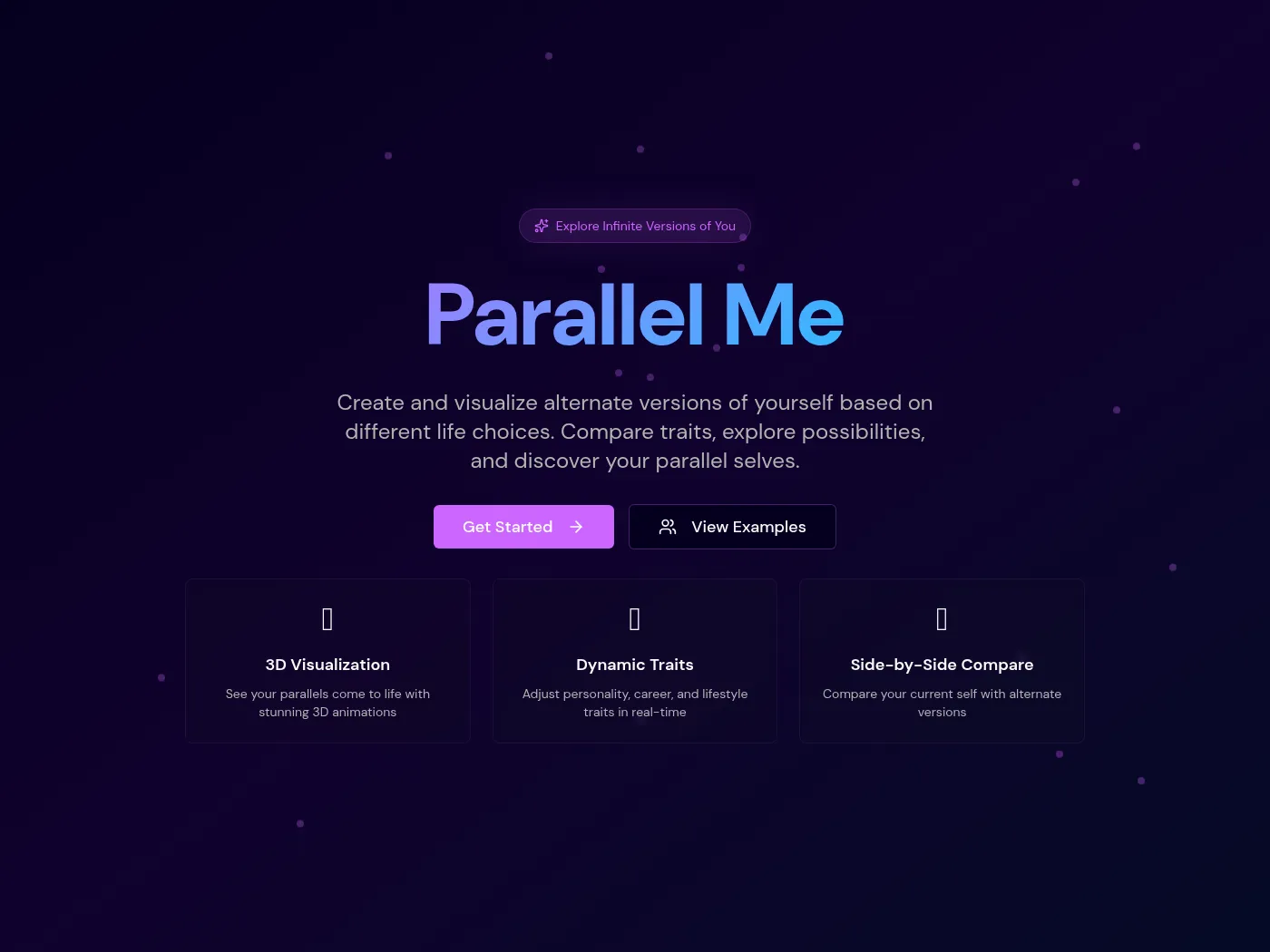 Parallel Me: 3D Animated Self Comparison Platform