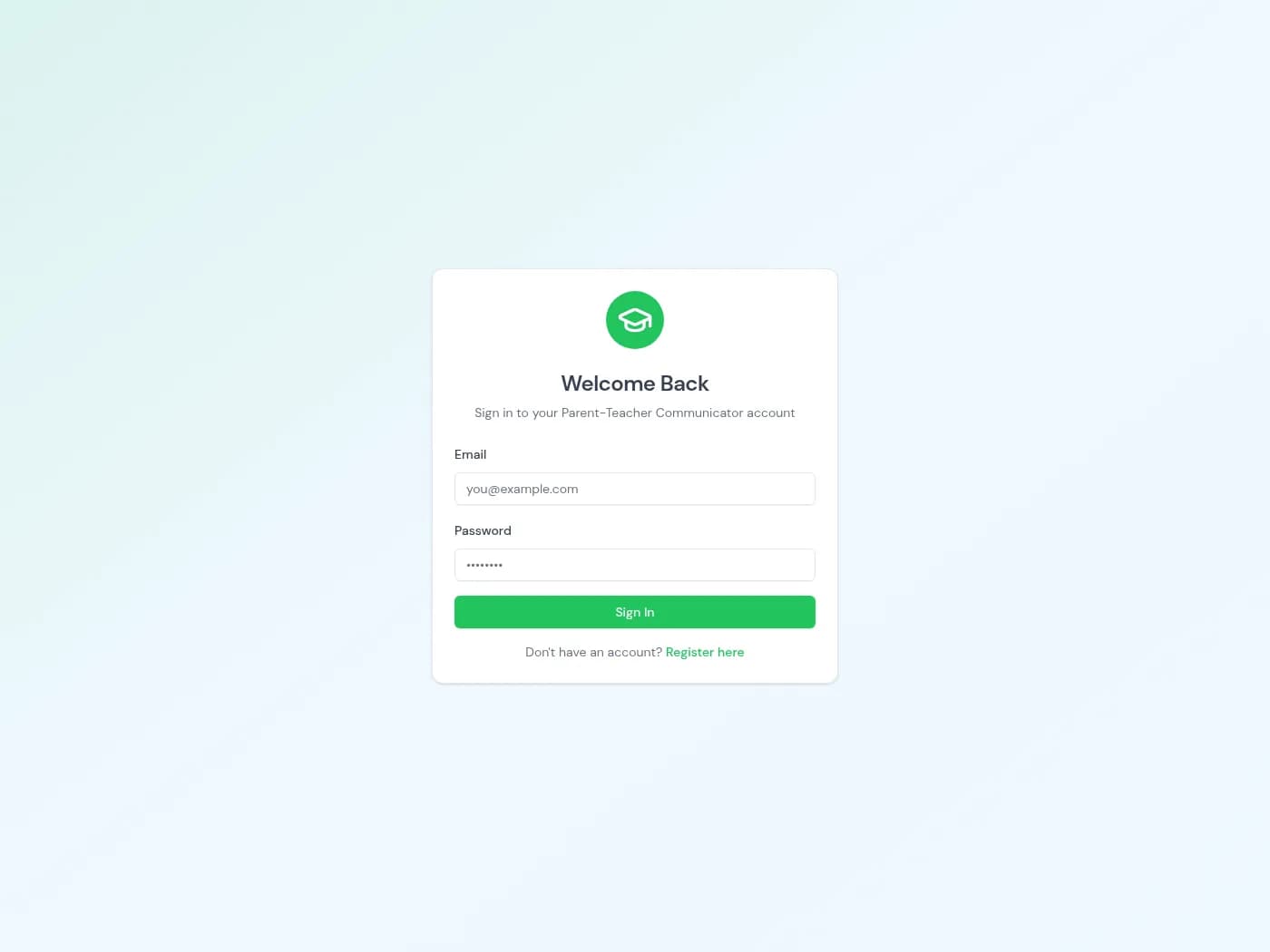 Parent-Teacher Communicator Web App with PWA Support