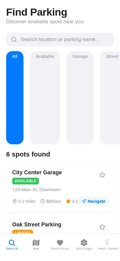 ParkFinder – Free Global Parking Availability Mobile App