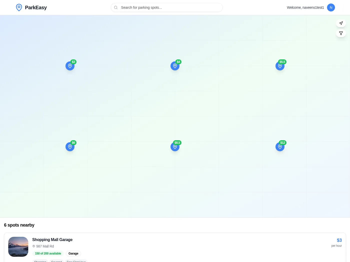 ParkEasy: Find and Book Parking Spaces Instantly