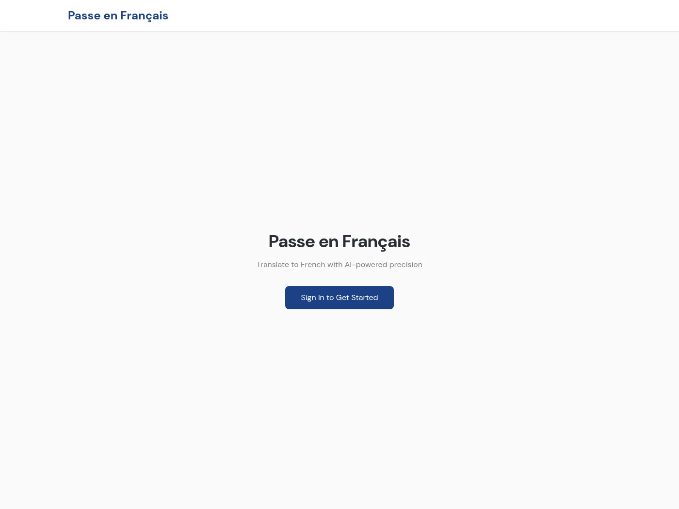Passe en Français