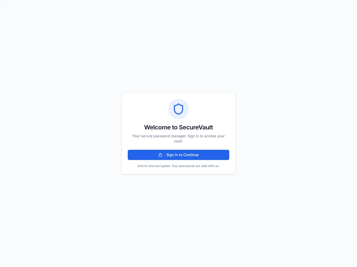 Secure Password Manager App